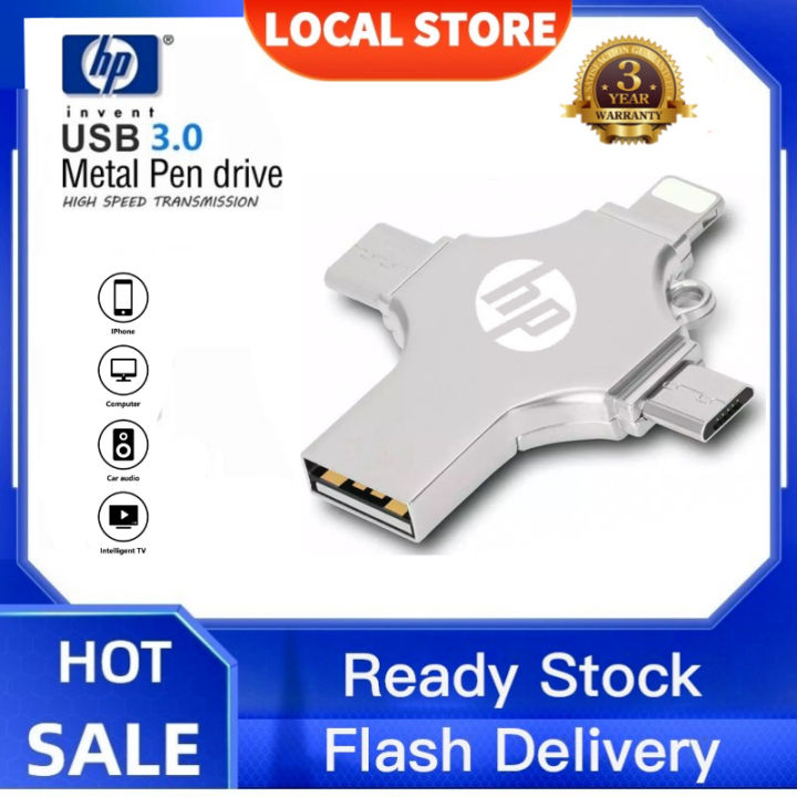 HP 4in 1 OTG USB Flash Drive Pendrive 64GB Type-C USB Stick 128GB 256GB ... HP 4in 1 OTG USB Flash Drive Pendrive 64GB Type-C USB Stick 128GB 256GB ...