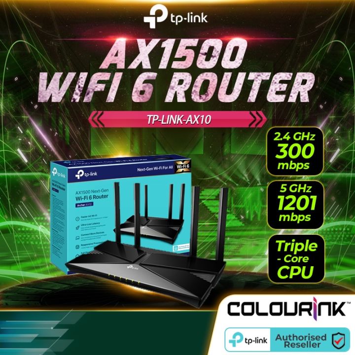 TP-Link WiFi6 AX1500 Archer AX10 Gigabit Wireless Router For UniFi ...