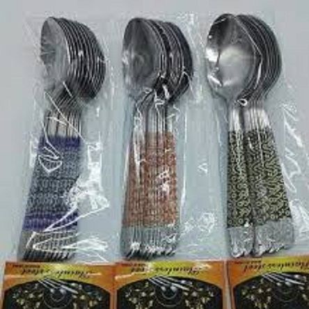 Sendok Makan Stainless Motif Batik Tebal / Sendok Batik Stainless 12pcs ...