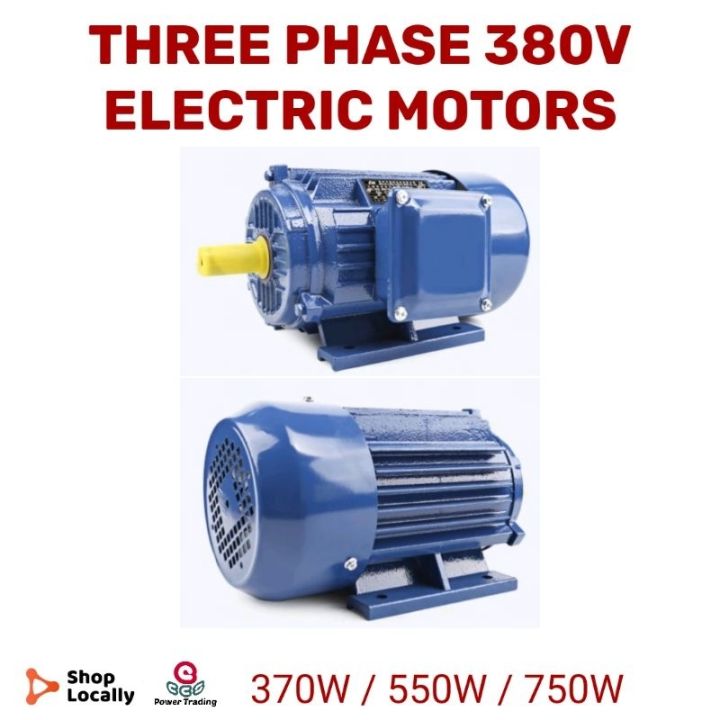 THREE-PHASE 370W 750W 415V Y2 COPPER ELECTRIC MOTOR | Lazada