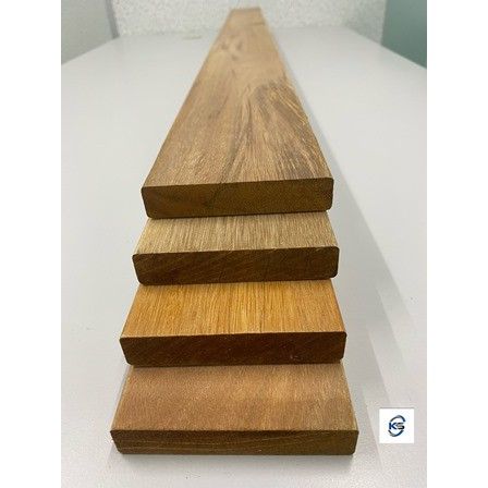 Balau Solid kayu 1" X 4" X 7 FT (18mm x 93mm x 7 ft) (E4E Rounded ...