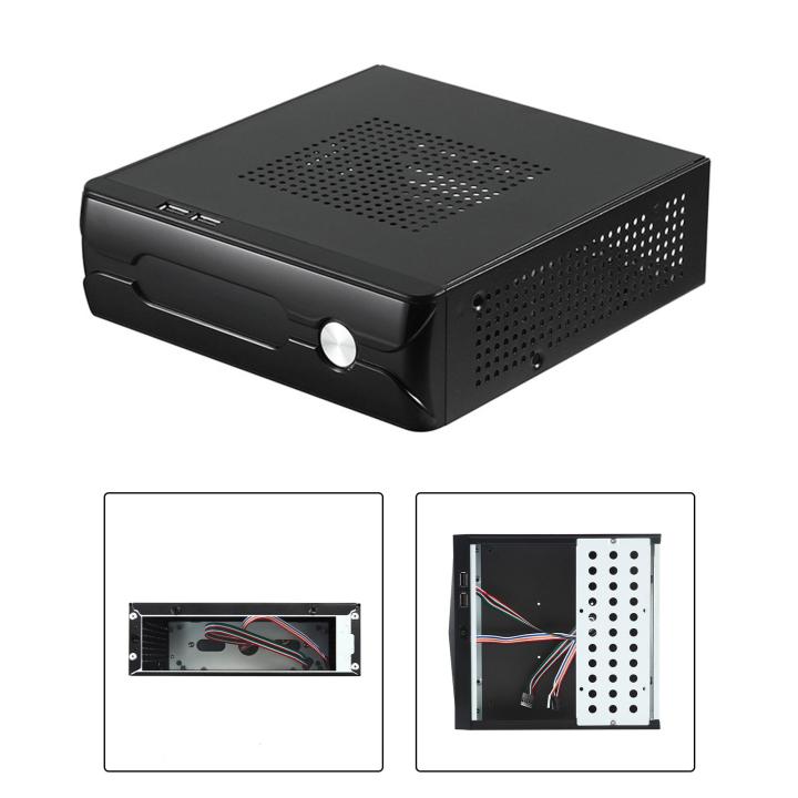 SUDDY Computer Case Gaming Power Supply Slim Profile Mini ITX Case for ...