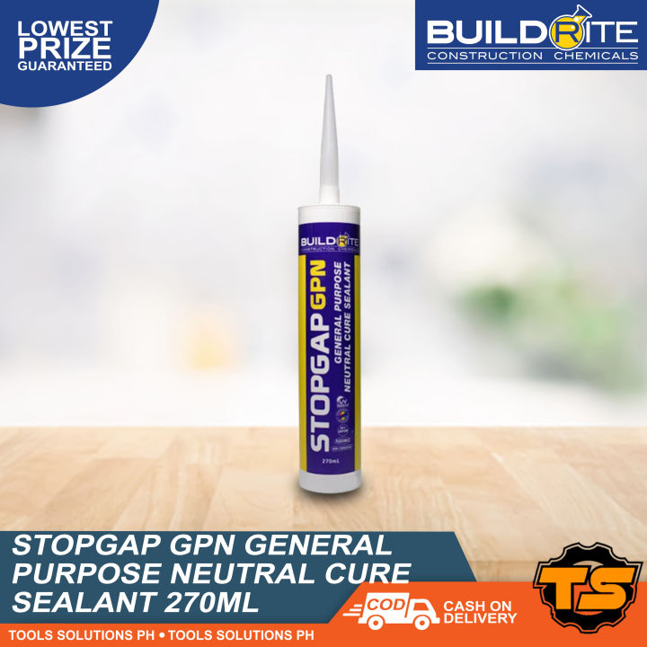 BUILDRITE STOPGAP GPN General Purpose Neutral Cure Sealant 270ML ...