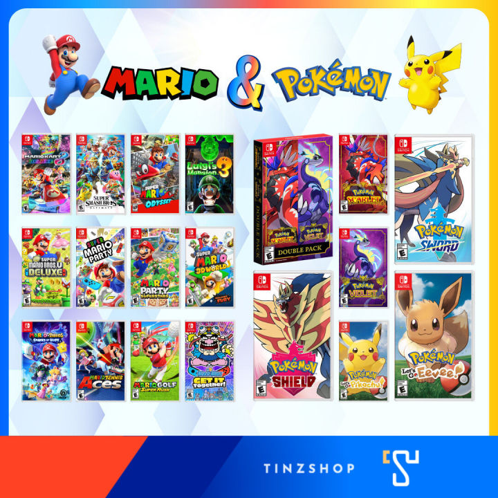 Mario & Pokemon Game Set : รวมเกม นินเทนโด้ สวิทช์ ชุด มาริโอ้ และ โปเก ...
