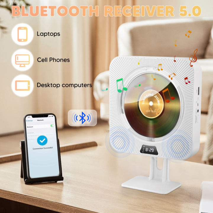 Wall-Mounted Cd Player Bluetooth English Home Portable Album CD Player ...