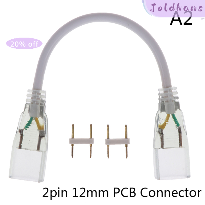 Joldhans 2pin Led Corner Connector RGB straight Connector middle Double ...
