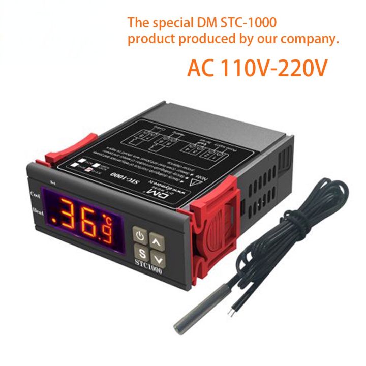 Stc1000 Dc 12V 24V Ac 110-220V Stc-1000 Digital Temperature Controller ...