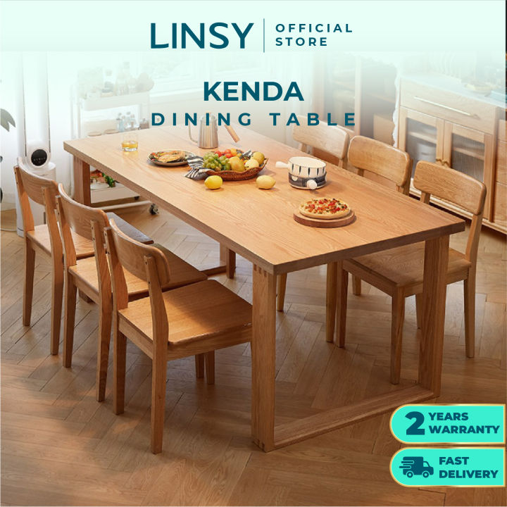 [LINSY] Kenda Dining Table | Lazada