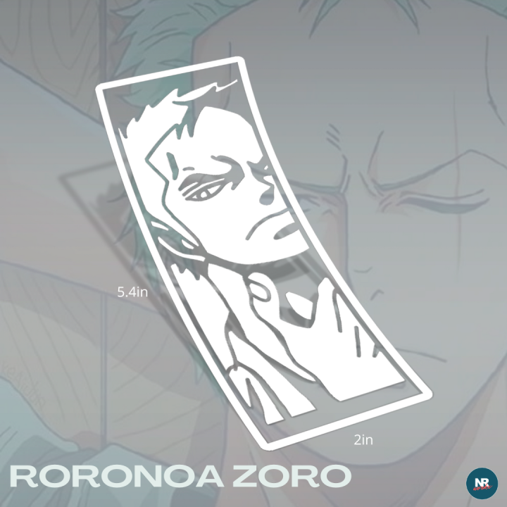 Roronoa Zoro One Piece Portrait Vinyl Decal Anime Sticker | Lazada PH