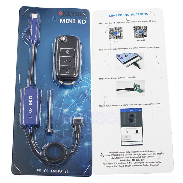 Original KEYDIY Mini KD กุญแจรีโมตเครื่องกำเนิดไฟฟ้ารีโมทสนับสนุน ...