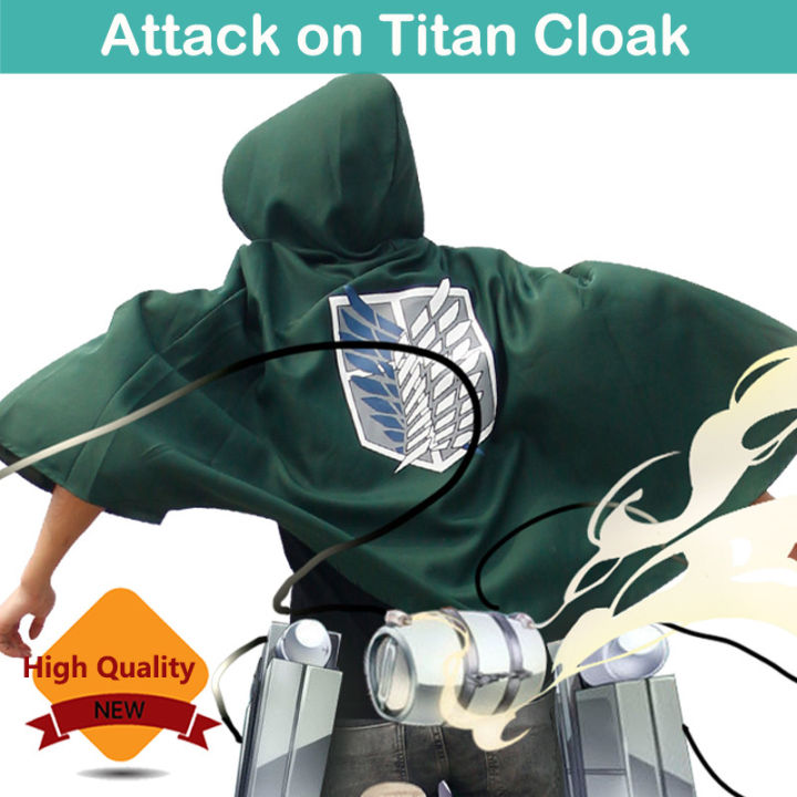 Attack On Titan Mikasa Reiner Levi Cloak Eren Bertholdt Cape Costumes ...