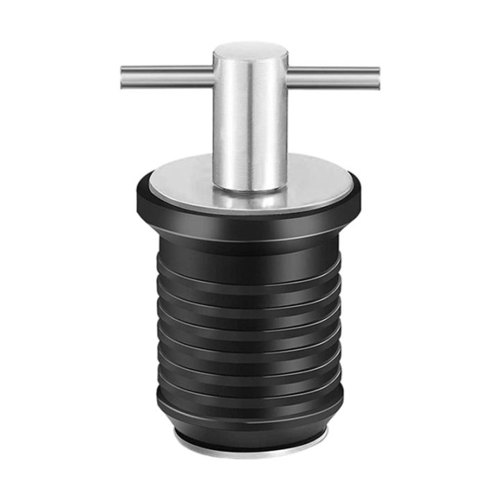 Marine Boat Drain Plug T-Handle Screw Adjustable Rubber Deck Drain Plug ...
