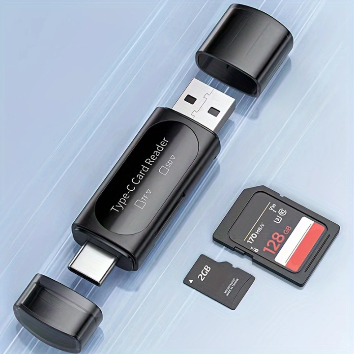 USB Micro SD Card Reader , 4in1 Card Adapter Type c/usb A to sd/micro ...