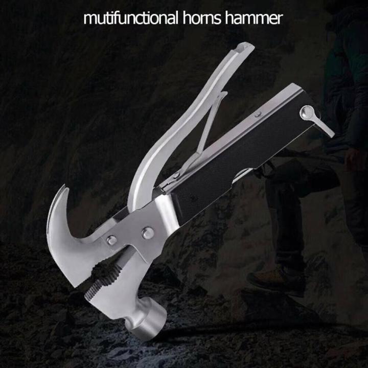 Oneline 18 In 1 Stainless Steel Multifunctional Safety Hammer - Outdoor ...