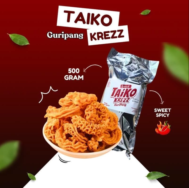 TaiKO Krezz Guripang Snack Sweet Spicy Sapi Panggang 500g/1kg - Cemilan ...