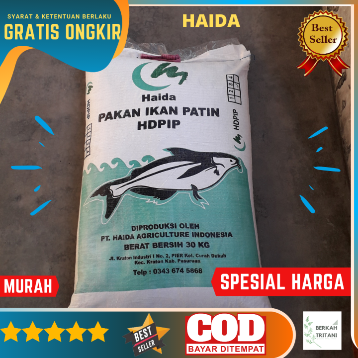 Pelet Ikan Pakan Ikan HAIDA (10 kg) nila, mas, patin, bandeng, gurame ...