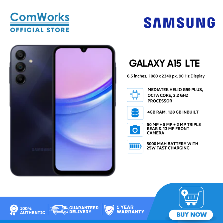 ComWorks Official Store | Samsung Galaxy A15 LTE 4GB 128GB / 8GB 256GB ...