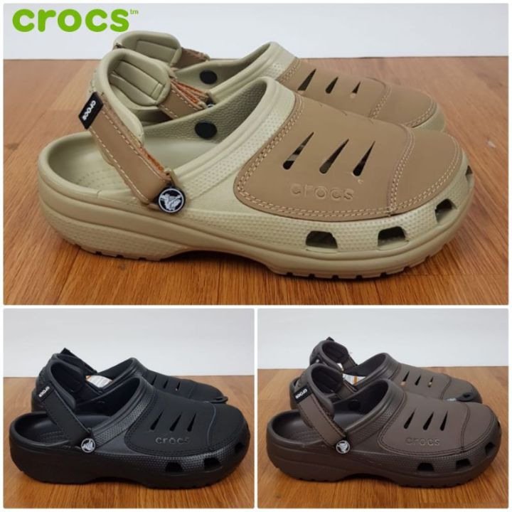Sepatu Sandal Pria Crocss Yukon Leather Clog Best Seller | Lazada Indonesia