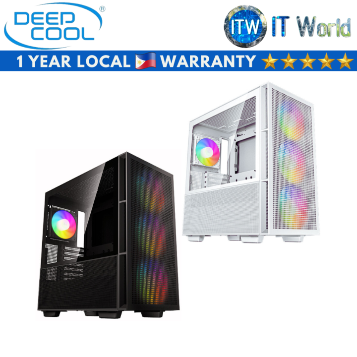 Deepcool CH560 High Airflow Tempered Glass PC Case (Black | White ...