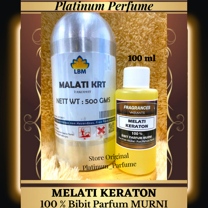 Parfume MELATI KERATON Murni Isi 100 ML Original Produk LBM Aroma Tahan ...
