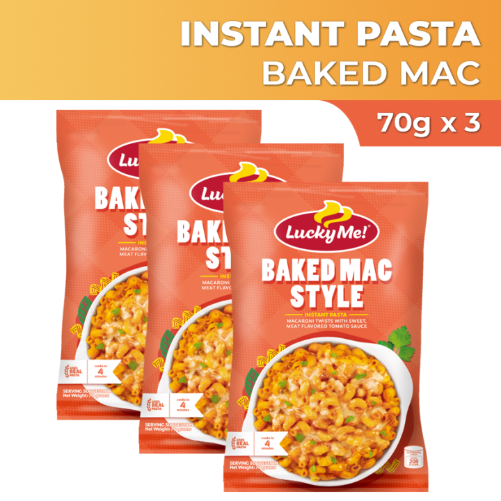 Lucky Me! Pasta Baked Mac 60g x3 | Lazada PH