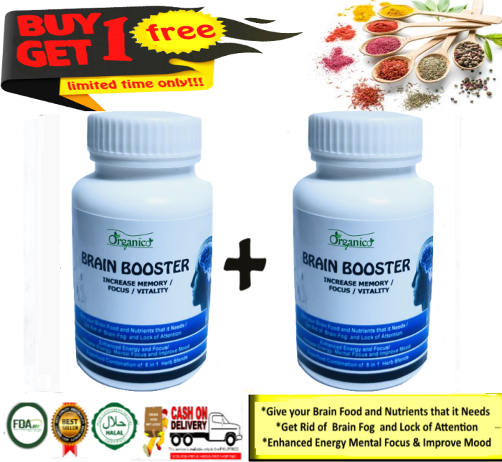 Most Effective Brain Booster Increase Memory Focus Vitality Buy1Take1 (60cap x 500mg Each ...