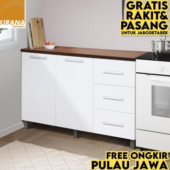 Kirana Kitchen Set Lemari Dapur Bawah 3 Laci - Indiana Qwertymall ...