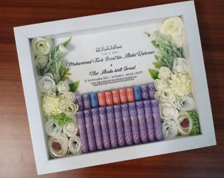 Frame mas kahwin 3D 8x12 / Barang Perkahwinan / Wedding Board | Lazada