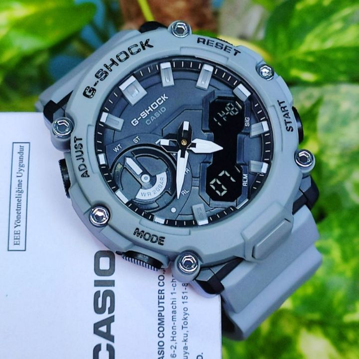 Water Resist Men's G Sh0ck GA-2200 Dual-Time Actual Pic. Japan Movement ...