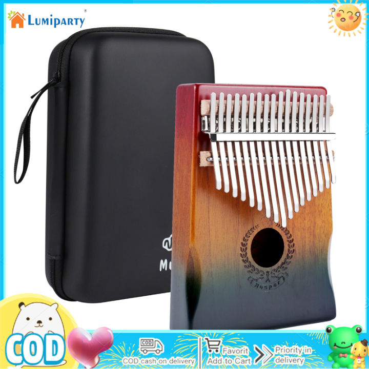 Muspor Kalimba 17-key Mahogany Thumb Piano Music Keyboard Mini Finger ...