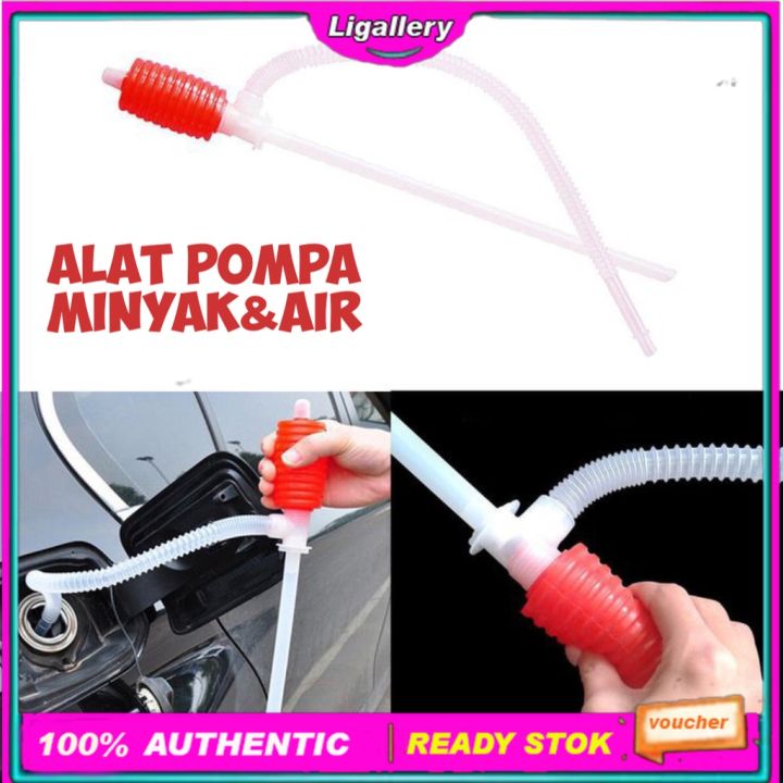 Pompa Bensin Oli Minyak Pompa Tangan Selang Penyedot Sedot Air Cairan ...