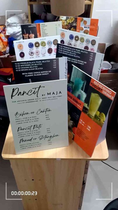 MENU BOARD / TABLE STANDEE (PERSONALIZED) A4 Size | Lazada PH