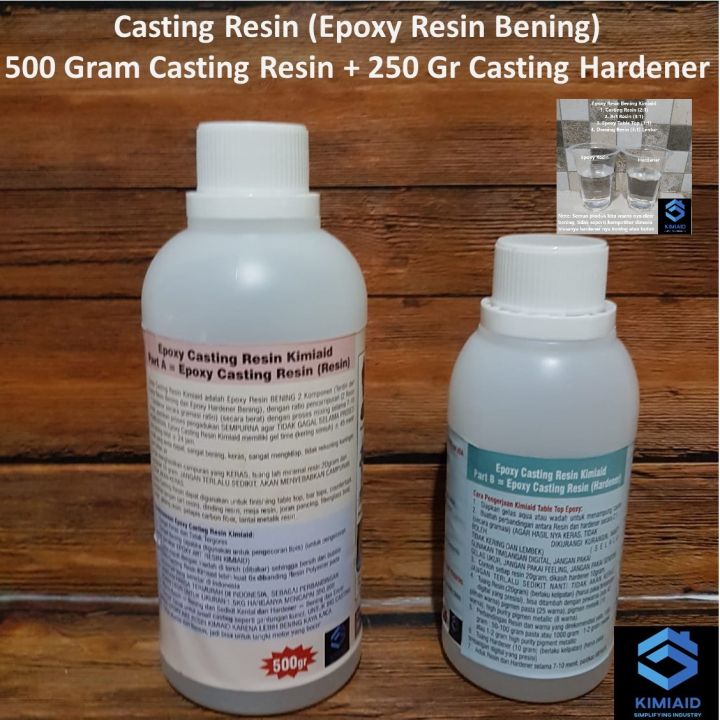 Epoxy Resin Bening - 750 Gr - Casting Resin - Epoxy Resin Clear Bening ...