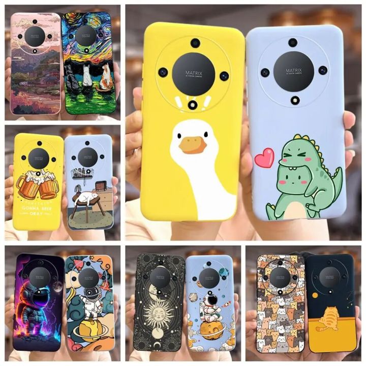 For Honor X9b 5G Case Cute Cartoon Cover Shockproof Soft Silicone TPU ...