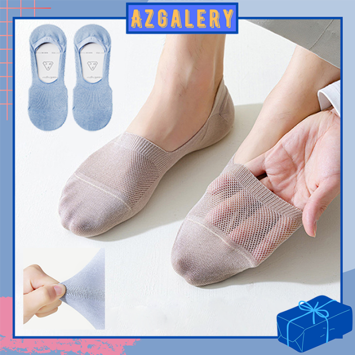 Kaos Kaki Pendek Setumit Invisible Hidden Socks Polos Spandek Katun ...