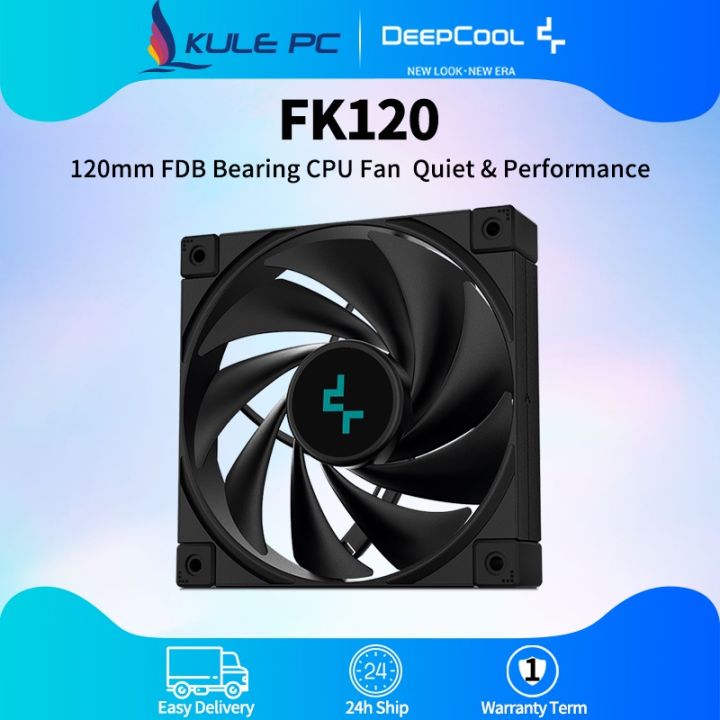 Deepcool FK120 Black CPU Fan 120mm Single FDB Bearing Case Fan Quiet ...
