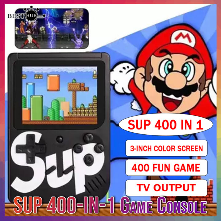 SUP 400in1 Games 1 Player Game Box Portable Retro Handheld Game Console ...