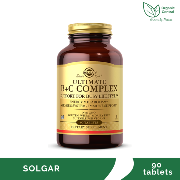Solgar Ultimate B+C Complex Stress Formula 90 Tablets | Lazada PH