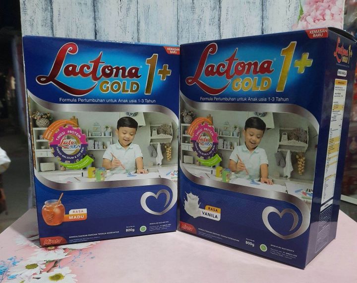 Lactona 1+ Gold Rasa Madu/Vanila 800g Susu Formula untuk Usia 1 - 3 ...