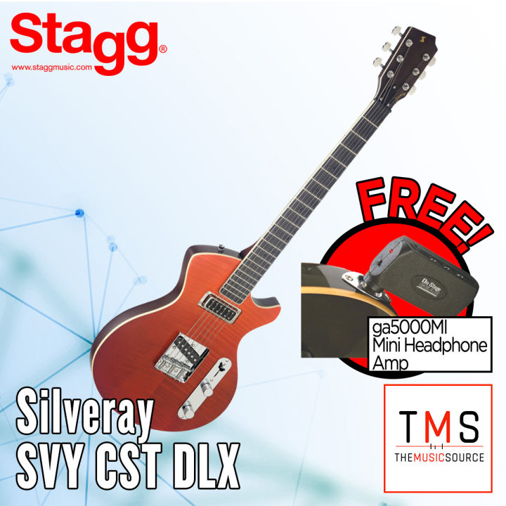 Stagg Electric guitar, Silveray series, Custom Deluxe model, with solid ...