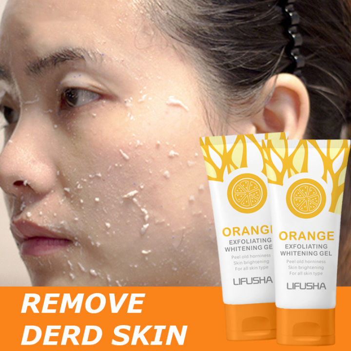 LIFUSHA Orange Exfoliating Whitening Gel For Face Body Peeling Scrub ...