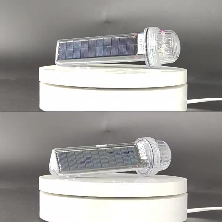 Solar Powered Marine Warning Light led Flashing Light Marine Navigation ...