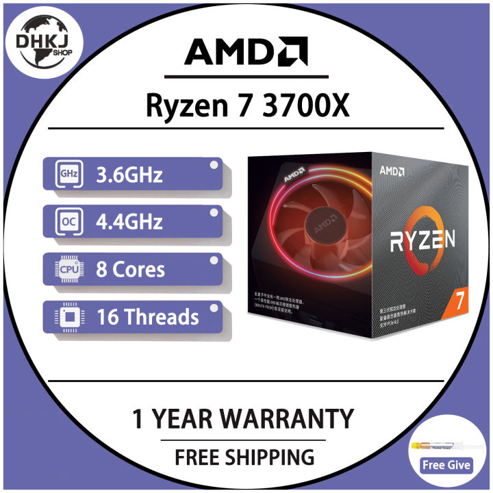 USER AMD Ryzen 7 3700X R7 3700X 3.6 GHz Eight-Core Sinteen-Thread CPU ...