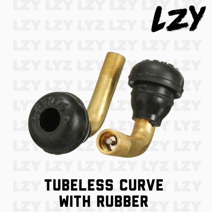 LZY 1PC Tubeless Pito Curved with Rubber Motorcycle Universal Wheel Air ...