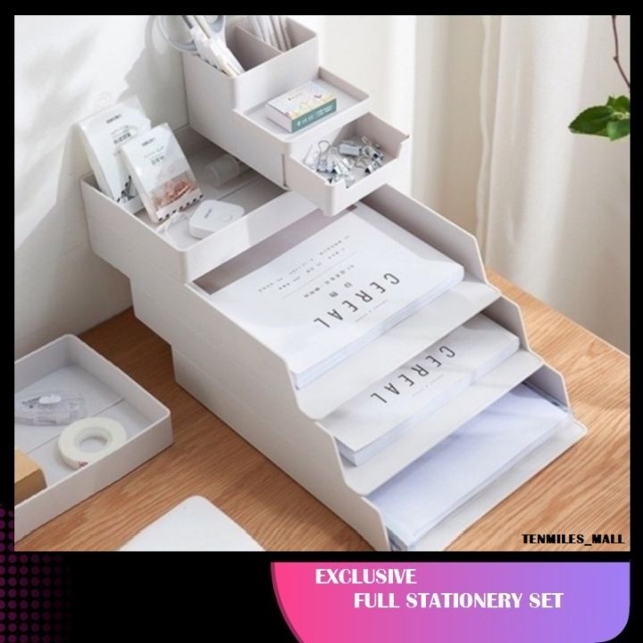 Premium Document Storage Multi-Purpose Document Organizer File Rack ...