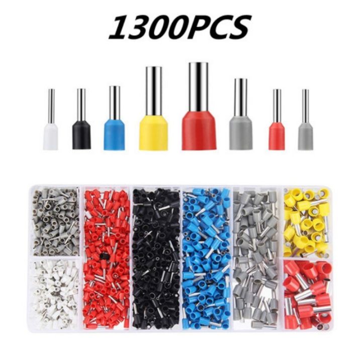 400/1200Pcs E6012 Insulated Cord End Terminal Block Wire Ferrules Cold ...