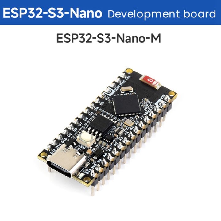 1 Pcs Esp32 S3 Nano Development Board Esp32 S3r8 Chip Black Pcb Compatible With For Nano Esp32