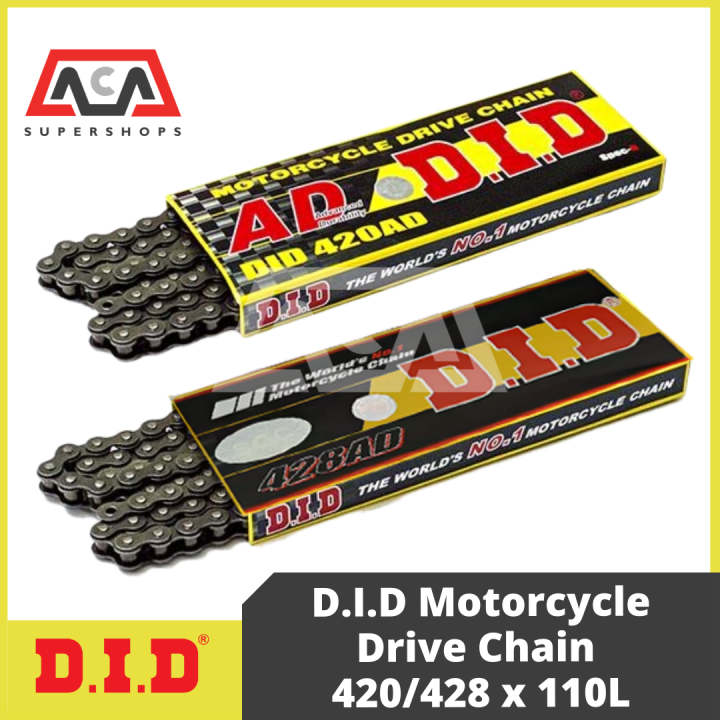 DID CHAIN Original Motorcycle Chain 420 / 428 x 110, 120, 130 | Lazada PH