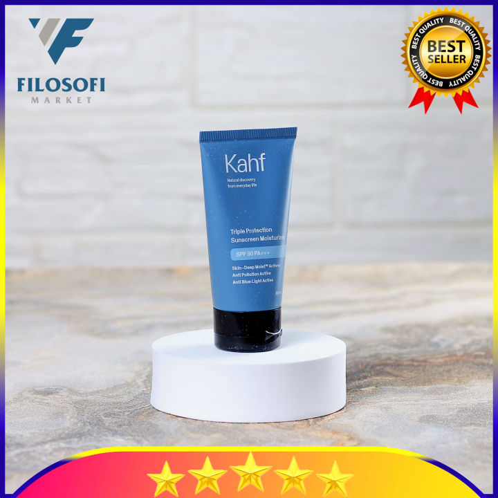 Kahf Triple Protection Sunscreen Moisturizer SPF 30 lindungi kulit dari ...