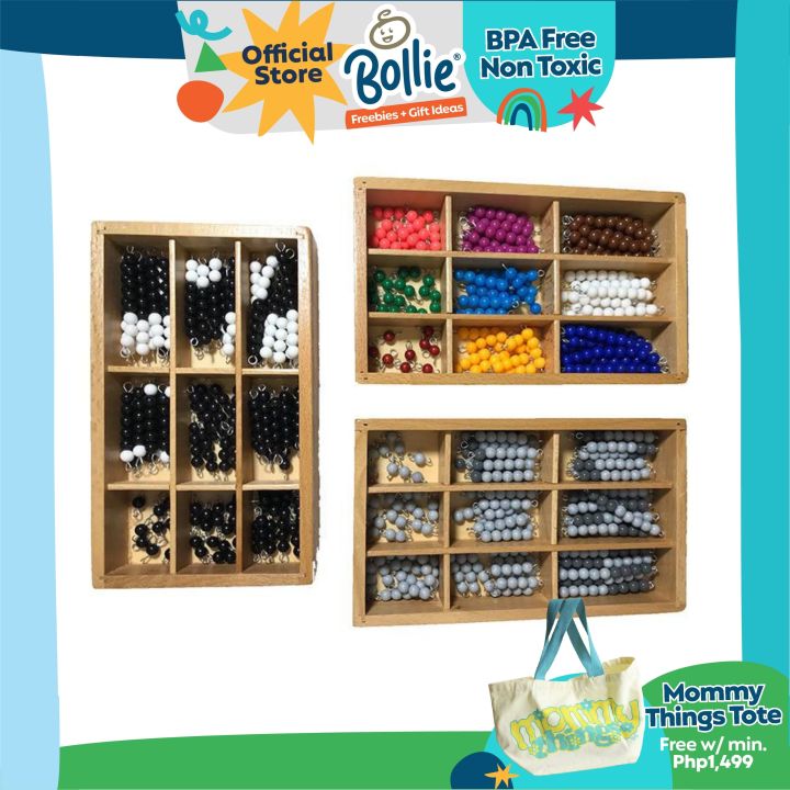 Bollie Baby Montessori Counting Beads (Checker Board Bead Bars) | Lazada PH